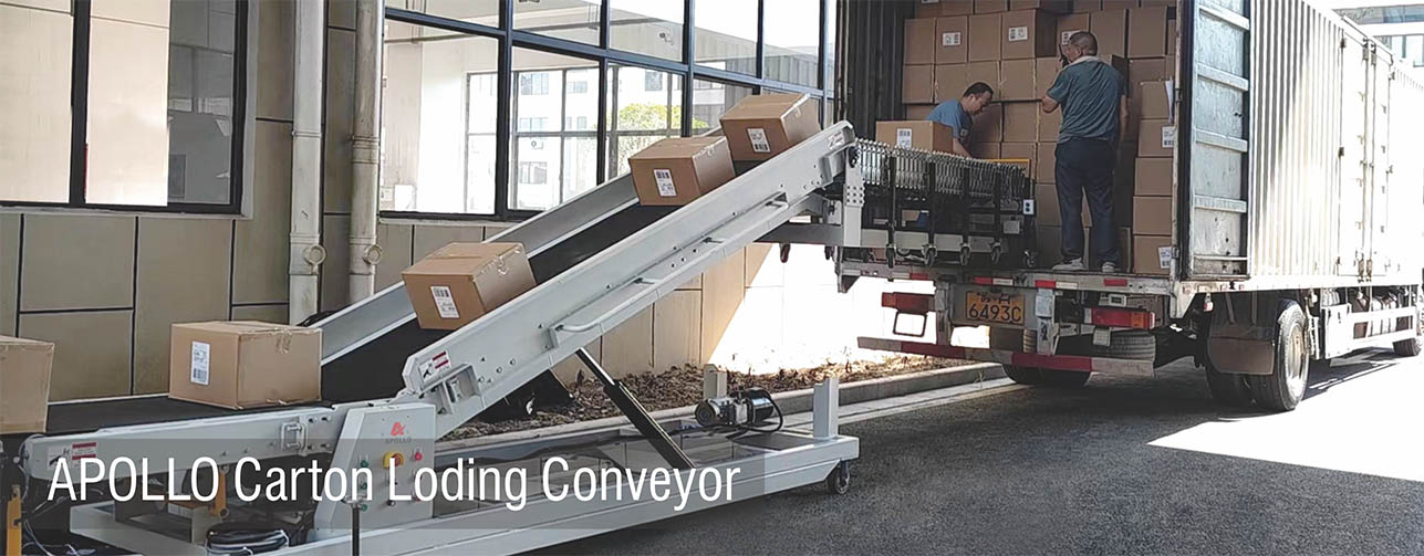 Portable Carton Loading Conveyor For 20′ft Container Loading or ...