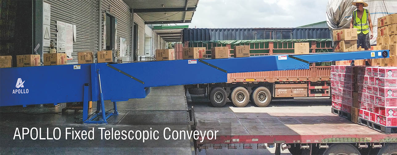 High Quality Fixed Telescopic Belt Conveyor for Trucks / Containers ...